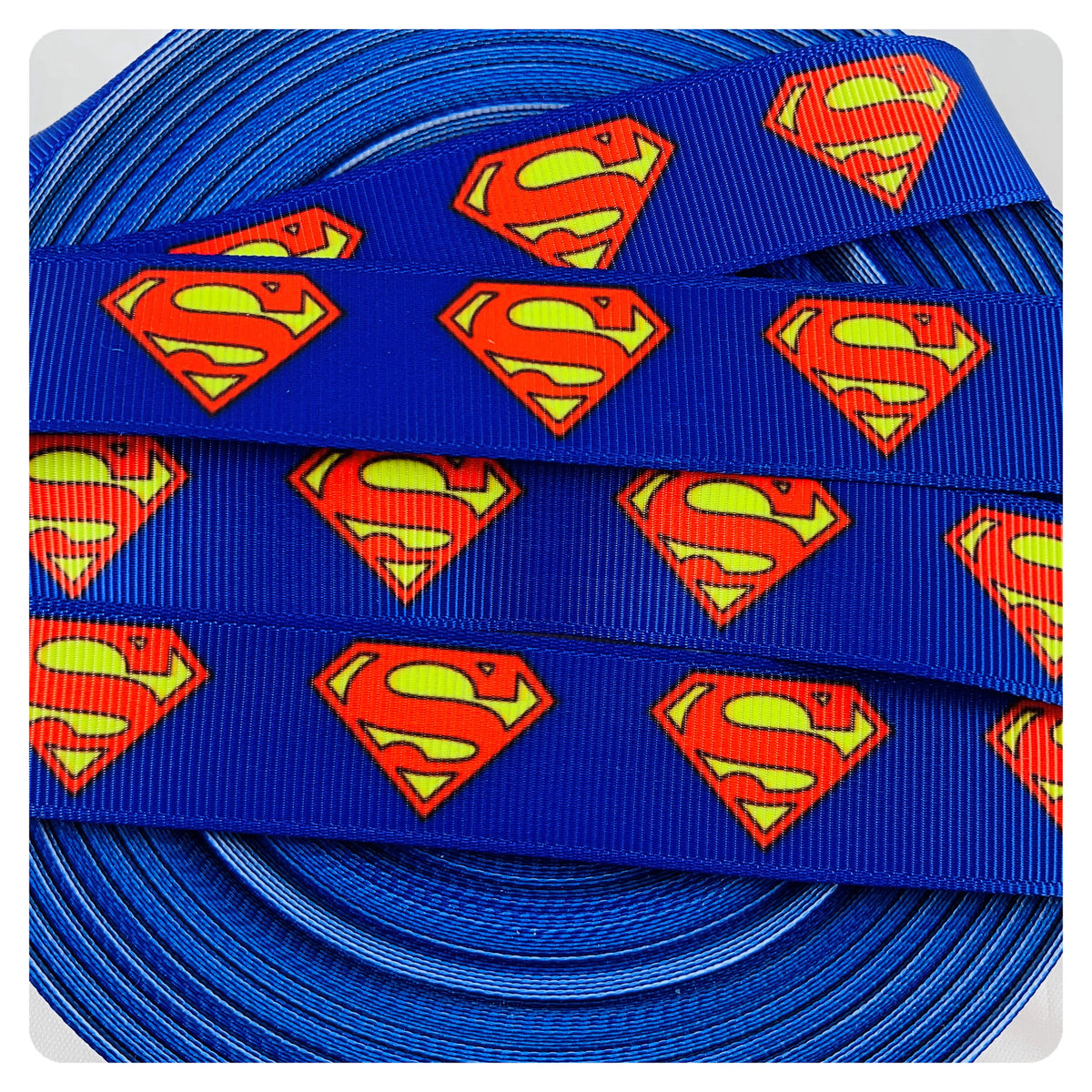Ribbon by the Yard - Superman - Superhero – Giraffic Crafts and Supplies