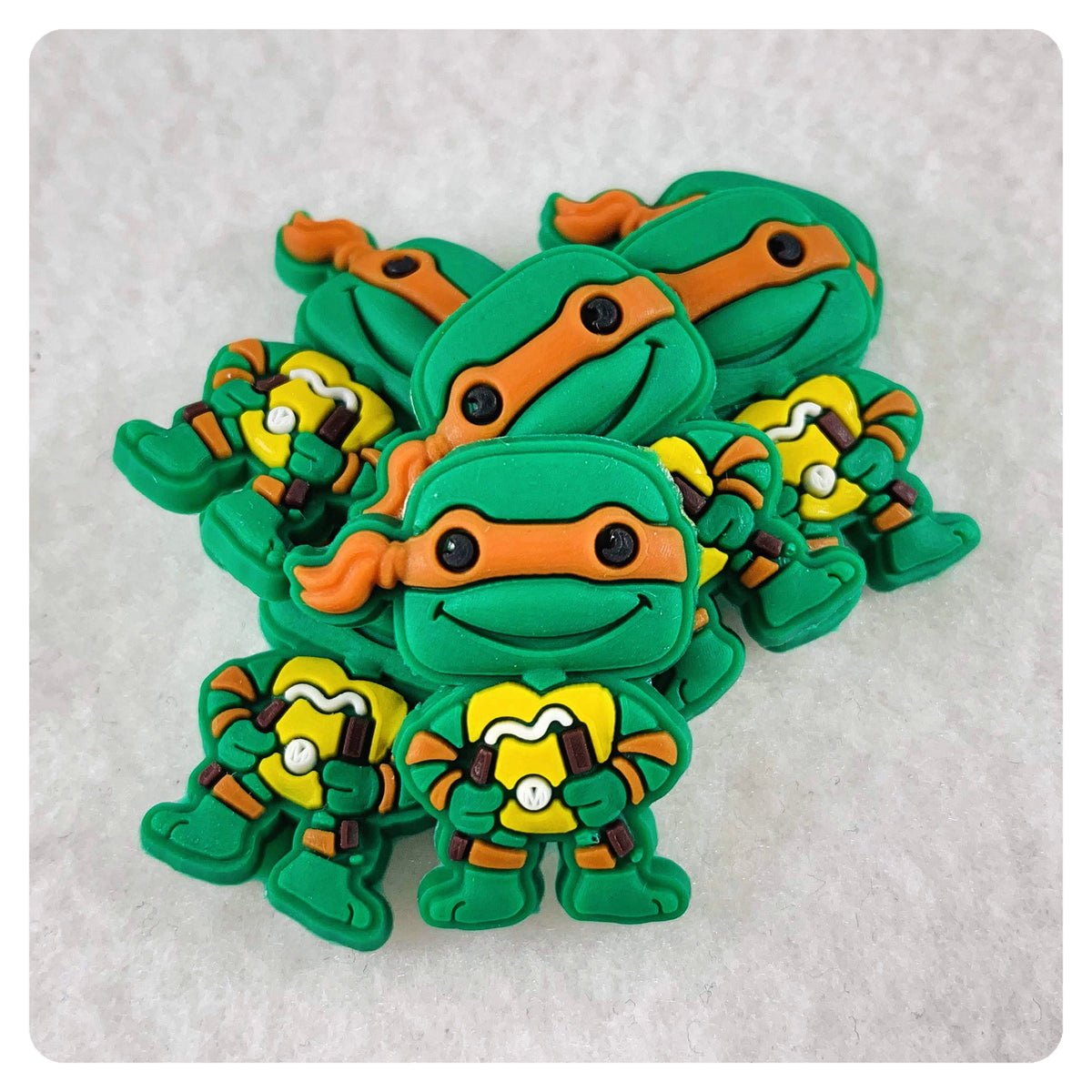 Set of 2 - PVC Resin - TMNT - Turtle - Michelangelo – Giraffic Crafts ...