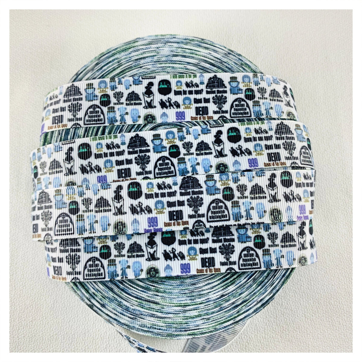 Ribbon by the Yard - Haunted Mansion - Doom Buggy - Small Print ...